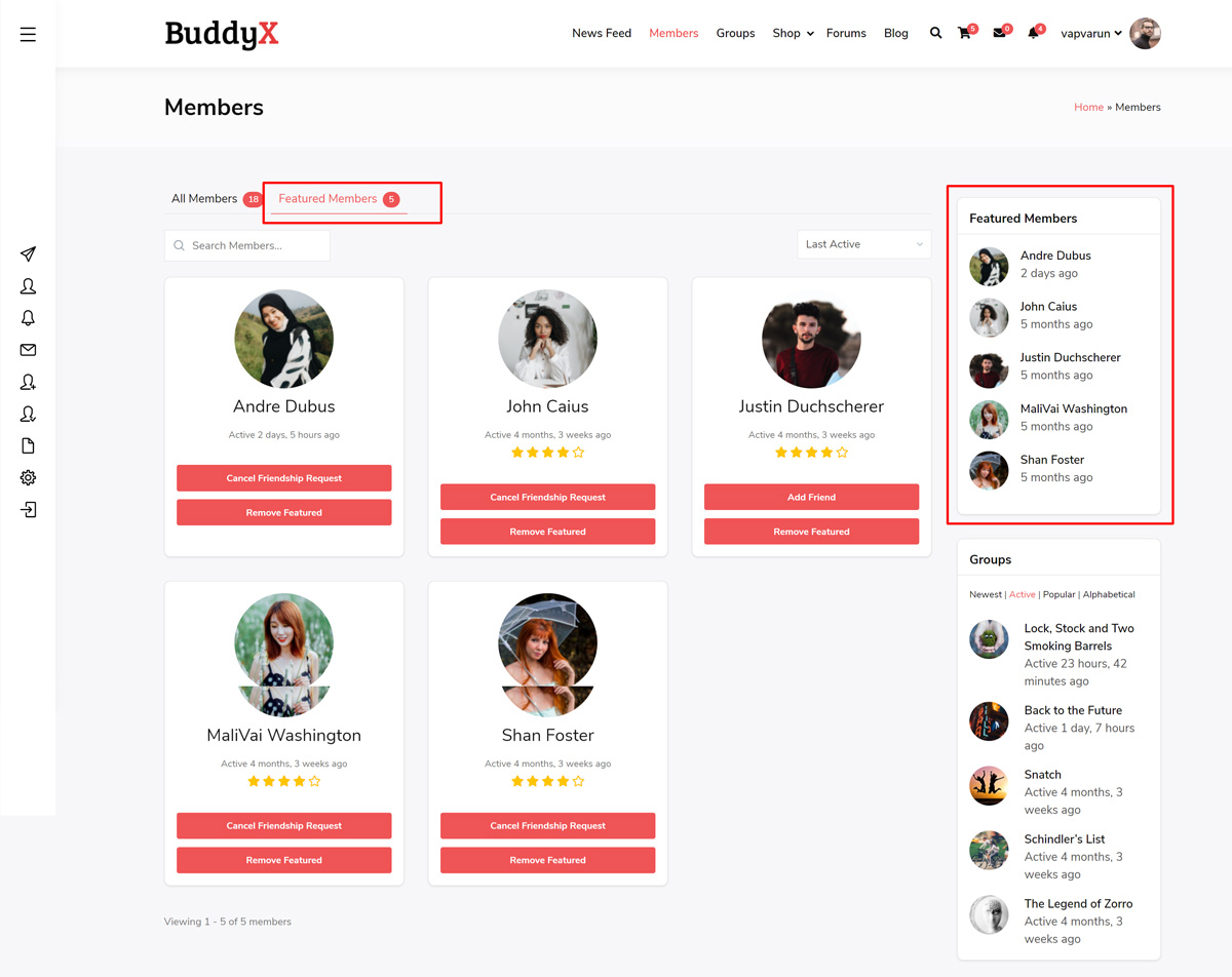 BuddyPress Featured Members – Highlight Community Users