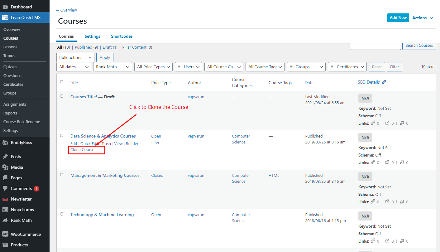 Content Cloner - BuddyX Theme