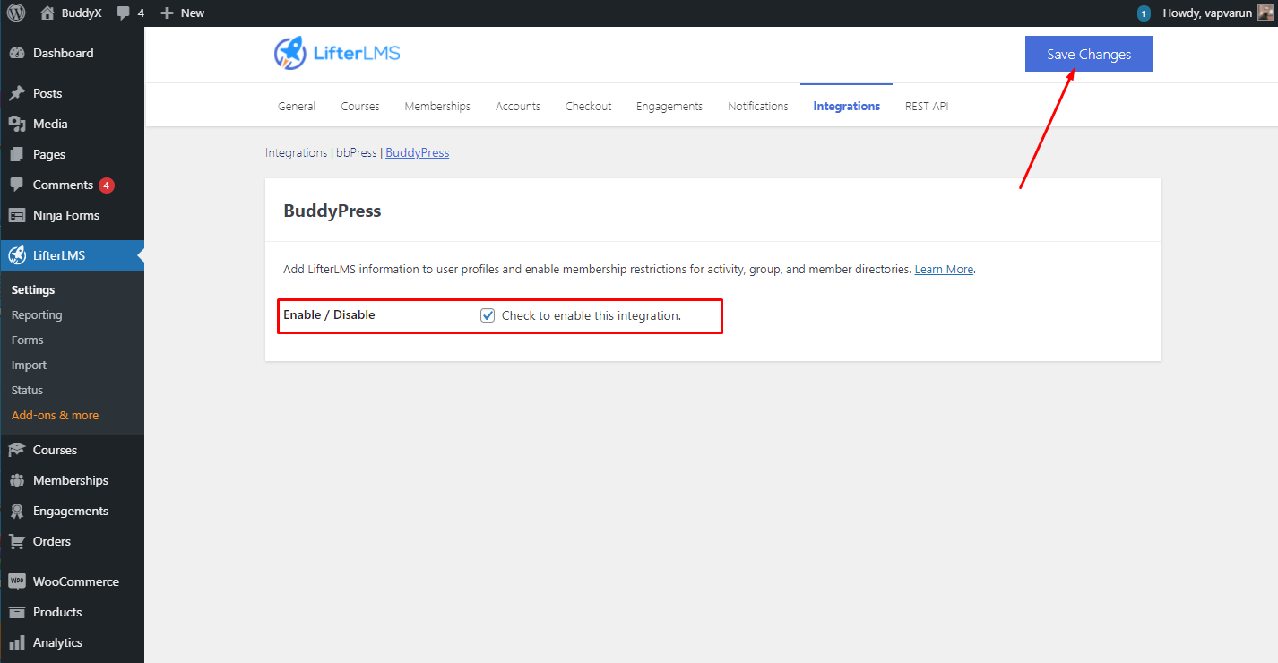 LifterLMS – BuddyPress Integration - buddyxtheme.com