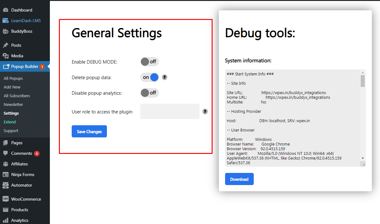 Popup Builder - BuddyX Theme