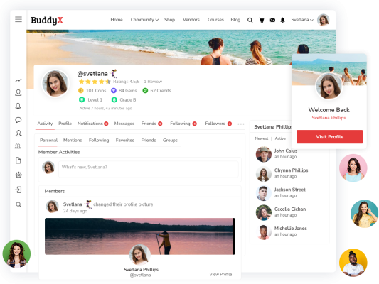 Free Social Networking Theme for WordPress - BuddyX