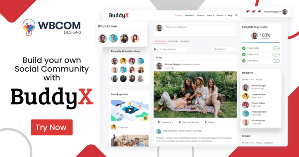 Best Free Themes for BuddyBoss Platform 2025 - BuddyX Theme